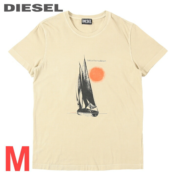 【楽天市場】 Diesel ディーゼル メンズ ウォッシュ加工 プリント スリムフィット 半袖tシャツ カットソー【t Iny C2】【サイズ