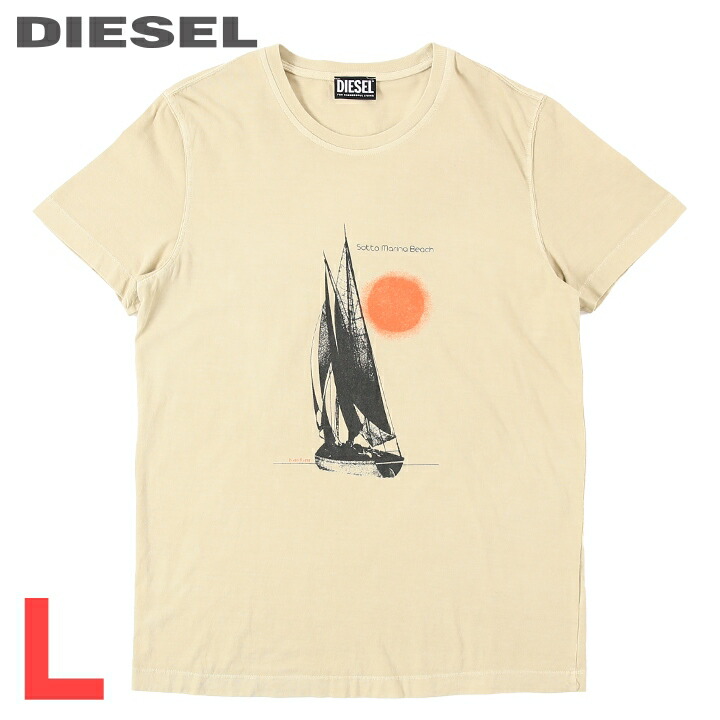 【楽天市場】 Diesel ディーゼル メンズ ウォッシュ加工 プリント スリムフィット 半袖tシャツ カットソー【t Iny C2】【サイズ