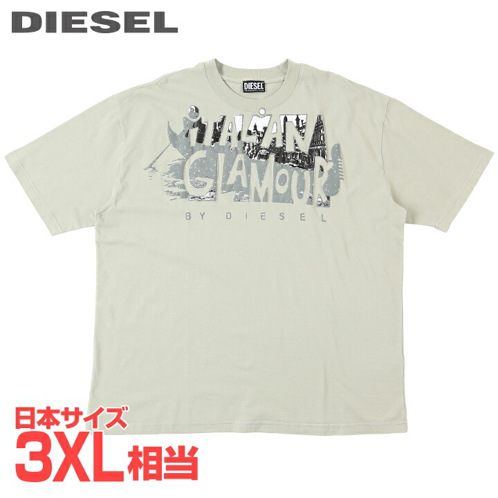 【楽天市場】 Diesel ディーゼル メンズ エンボス加工プリント リラックスフィット 半袖tシャツ カットソー【t Wash D3