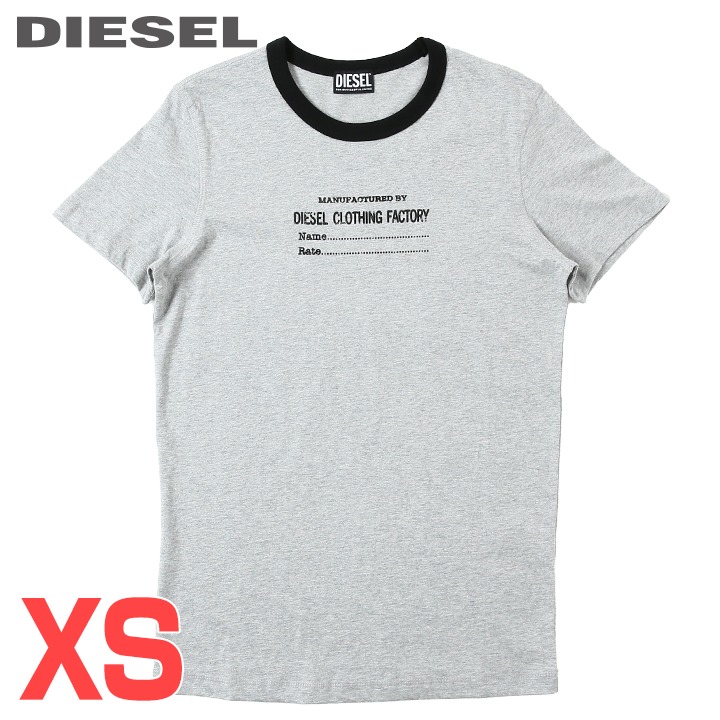 【楽天市場】 Diesel ディーゼル メンズ プリント クルーネック スリムフィット 半袖tシャツ カットソー【t Diegor C3】【サイズxs】【グレー】die M T F4 474