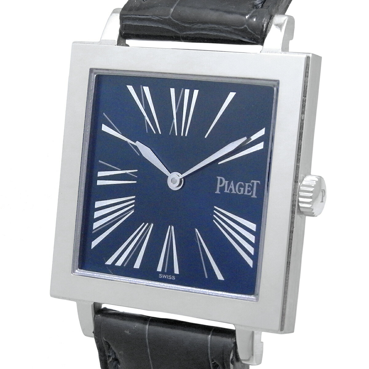 【楽天市場】《メンズ》【中古】ピアジェ アルティプラノ メンズ K18WG 18K 750 クォーツ QZ 青文字盤 50930 PIAGET ...