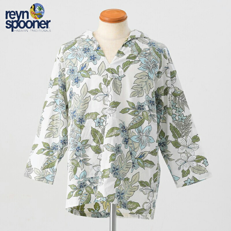 【楽天市場】【reyn spooner】レインスプーナー BAJA SHIRTS RSSUN-007-2 バハシャツ メンズ ホワイト アロハ ...
