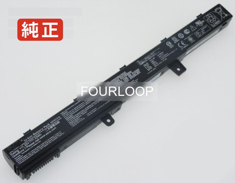 【楽天市場】【純正】X551mav-eb01 11.25V 33Wh asus ノート PC ノートパソコン 純正 交換バッテリー：バッテリー ...