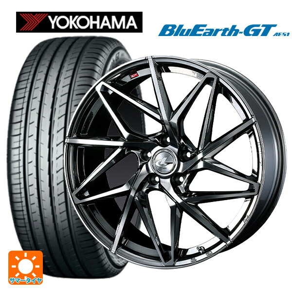 【楽天市場】【4/4～ 最大3万円OFFクーポン】215/45R17 91W XL ヨコハマ ブルーアースGT AE51 ウェッズ レオニス IT BMCMC 17-7J 国産車用 サマー ...