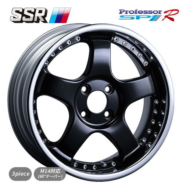 【楽天市場】タナベ SSR プロフェッサー SP1R ブラック 17×10 5/114.3 新品ホイール1本：タイヤホイール専門店コニシタイヤ