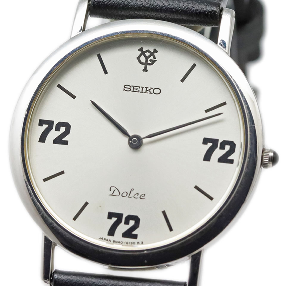 【楽天市場】SEIKO DOLCE 8N40-6080 18KWG 1990 Yomiuri Giants Central League ...