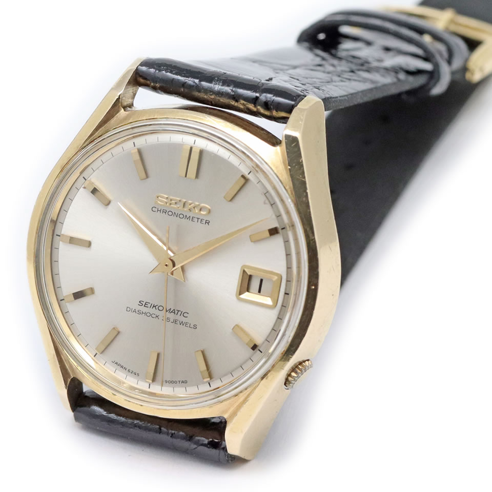 【楽天市場】SEIKOMATIC CHRONOMETER CAP GOLD 6245-9000 1966 Vintageセイコーマチック ...