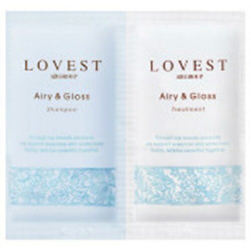 【楽天市場】CC86 モンシュシュ LOVEST エアリー＆グロス トライアルパック 10ml サシェ シャンプー トリートメント 【AP ...