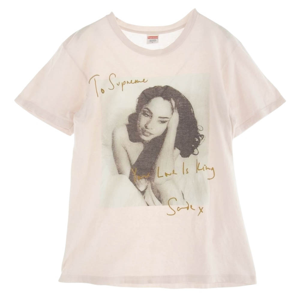 【楽天市場】Supreme シュプリーム 17SS sade tee シャーデー プリント Tシャツ 半袖 カットソー ピンク系 M メンズ ...