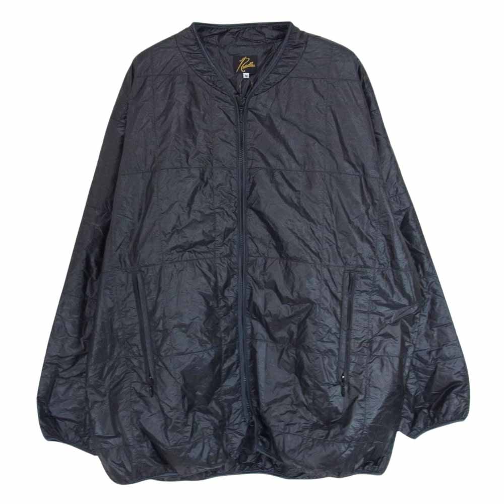 【楽天市場】Needles ニードルス J0178 ナイロン キルティング ノーカラー 中綿 ブルゾン ジャケット ブラック系 M メンズ ...