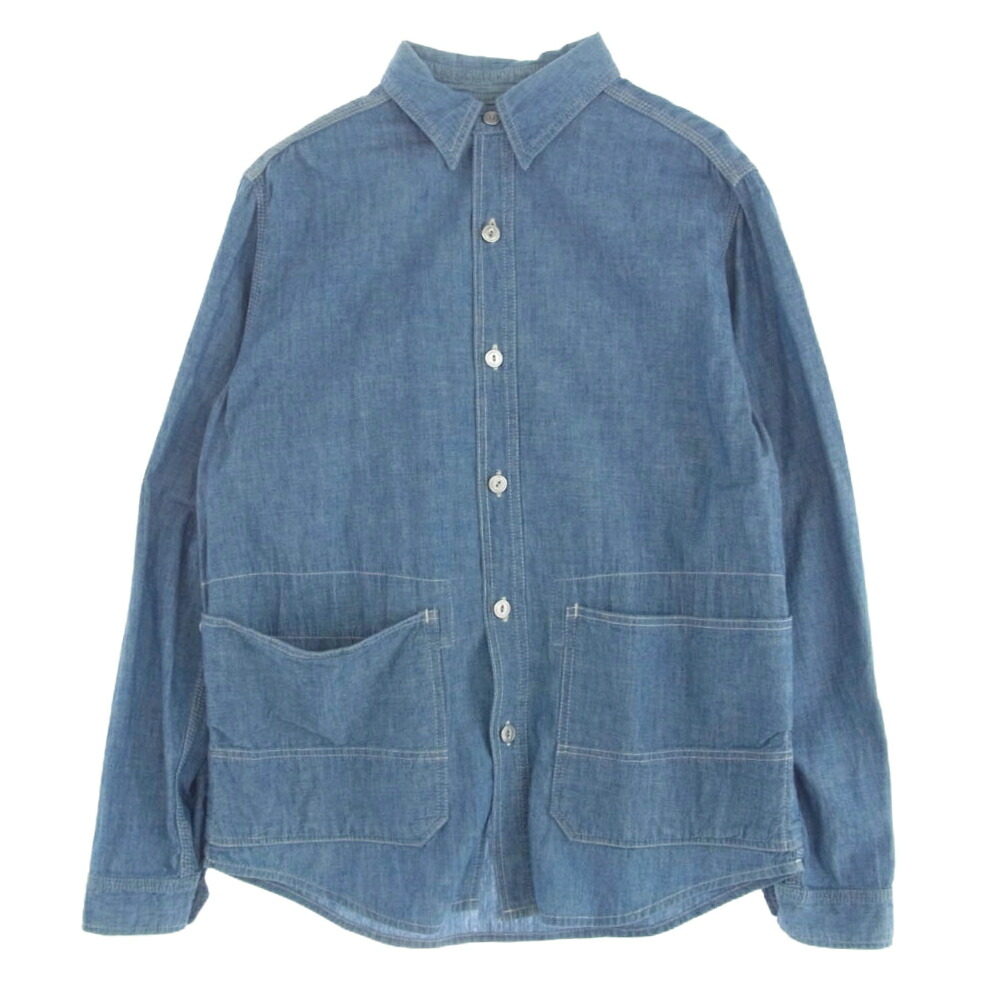 【楽天市場】SASAFRAS ササフラス SF-9413 フォールリーフ 長袖 シャンブレーシャツ ブルー系 S メンズ【古着】【中古 ...