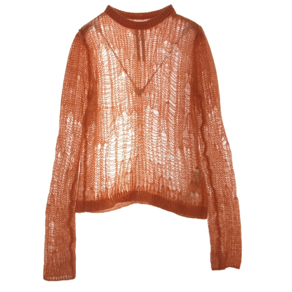 【楽天市場】Rick Owens リックオウエンス 22SS RO01B4632-KNETMH Long sleeve maglia spider net mesh top ダメージ加工 モ ...