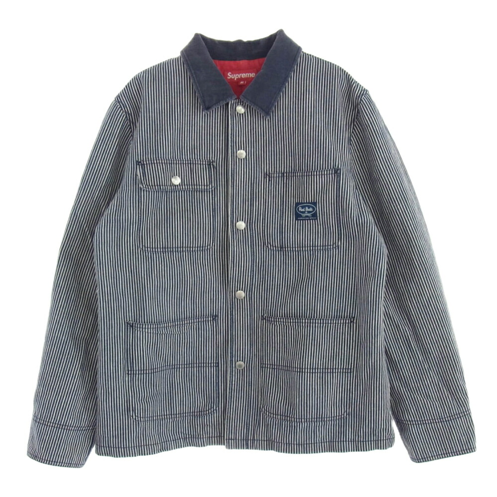 【楽天市場】Supreme シュプリーム 08AW Chore Jacket Red Built Red Built ストライプ ワーク ...