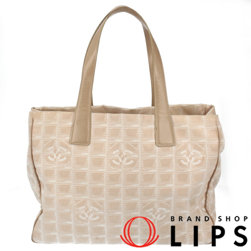 【楽天市場】シャネル ニュートラベルライントートMM A15991 ナイロン/レザー レディーストートバッグ ベージュ【中古】：ブランド ...