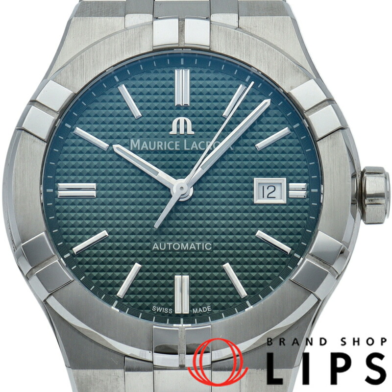 【楽天市場】【新品】【箱 保証書】 モーリス・ラクロア アイコン オートマチック ウォッチ 42mm グリーン Aikon Automatic ...