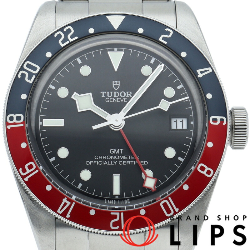 【楽天市場】【中古】【箱 保証書】 チューダー ブラックベイGMT ウォッチ Black Bay GMT M79830RB-0001 SS ...