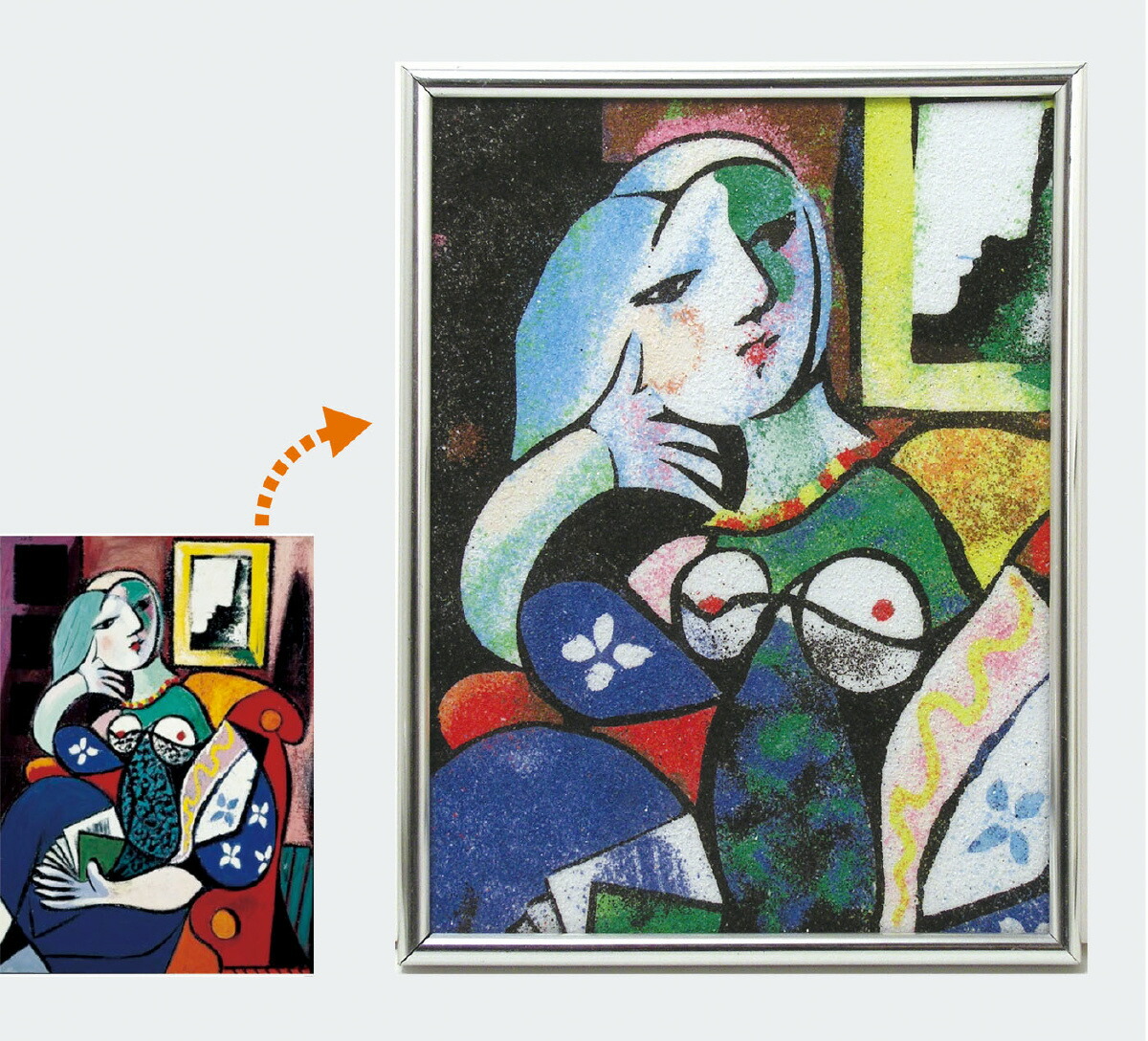 【楽天市場】クラフト砂絵 A4 ArTec クラフト砂絵 A4：まんてんツール