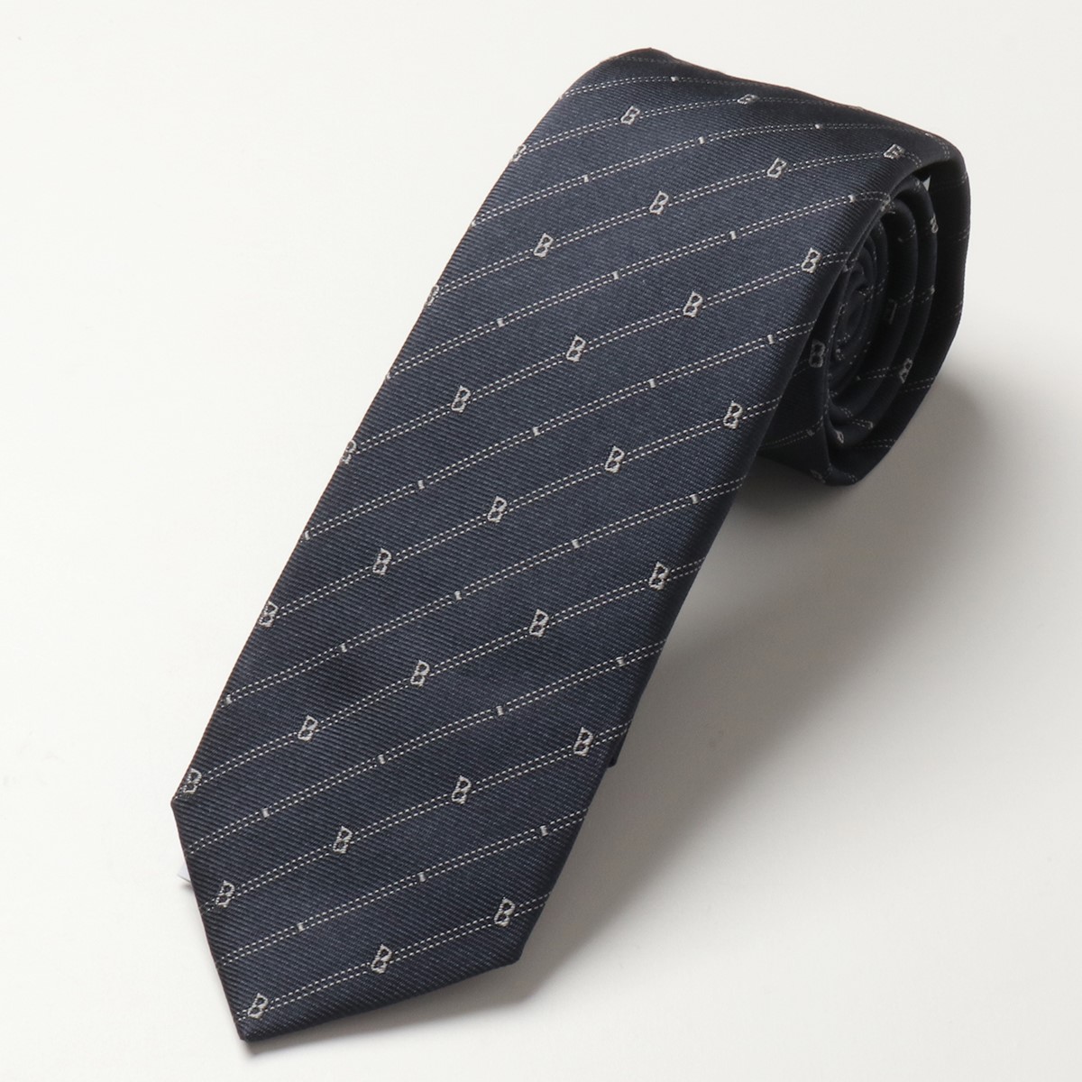 【楽天市場】Berluti ベルルッティ T19TJ50 001 Allover B W/Stripes オールオーバー ストライプ タイ ...