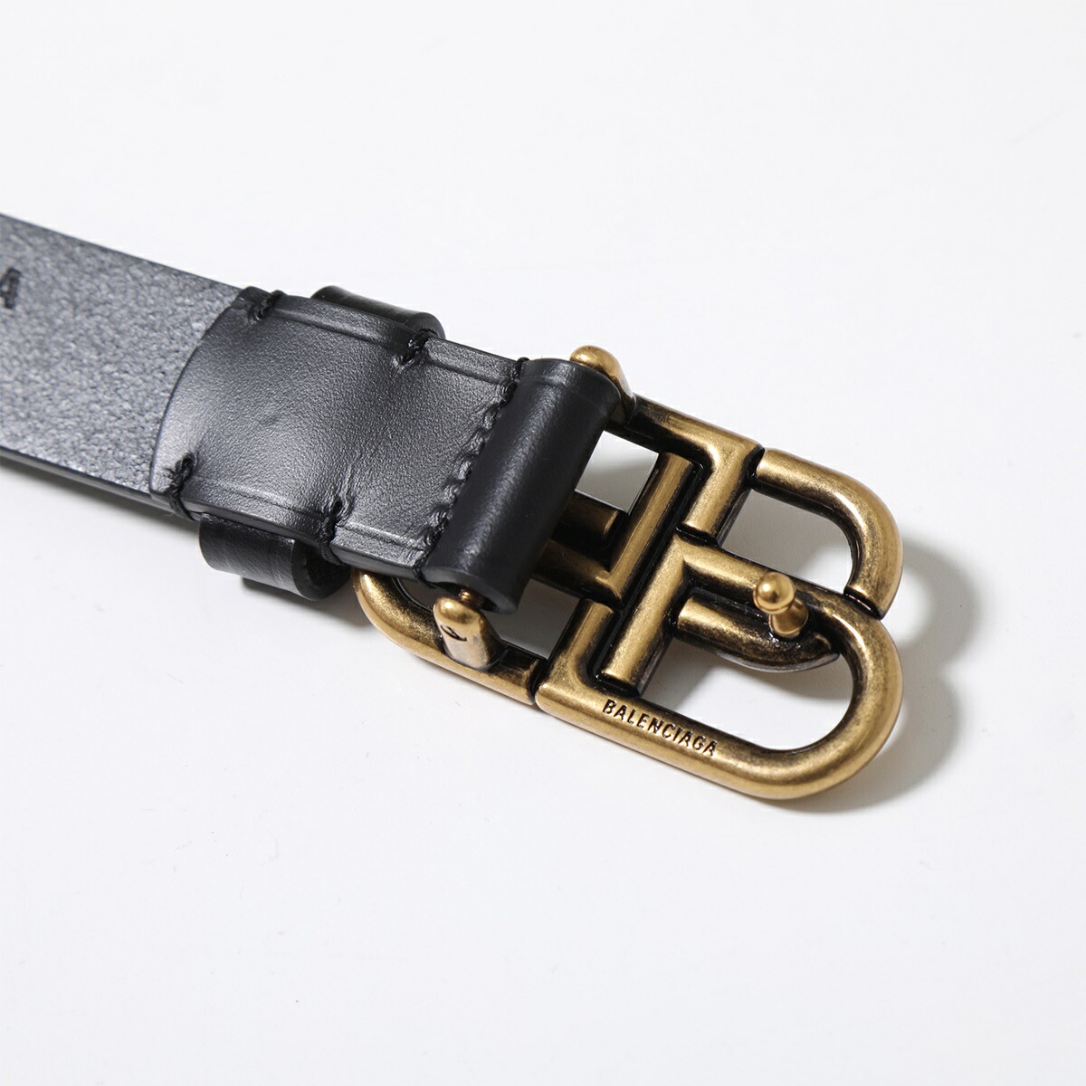 【楽天市場】BALENCIAGA バレンシアガ ベルト BB THIN BELT 581690 1CH04 レディース BBロゴ レザー ナローベルト 1000/BLACK：インポートセレクト ...