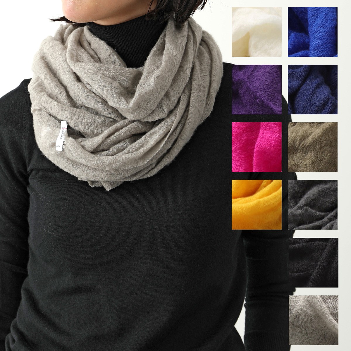 【楽天市場】Pin1876 ピン1876 ストール 5505F/201 レディース カシミヤ 中判 ショール マフラー カラー11色 ...