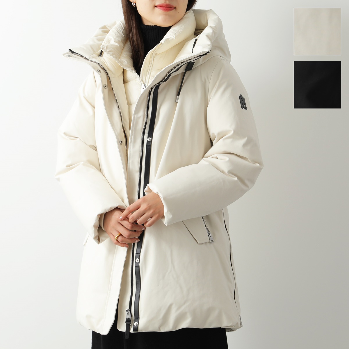 【楽天市場】MACKAGE マッカージュ ダウンジャケット KINSLEE-NF レディース フーテッド 2way ダウンコート ブルゾン ...