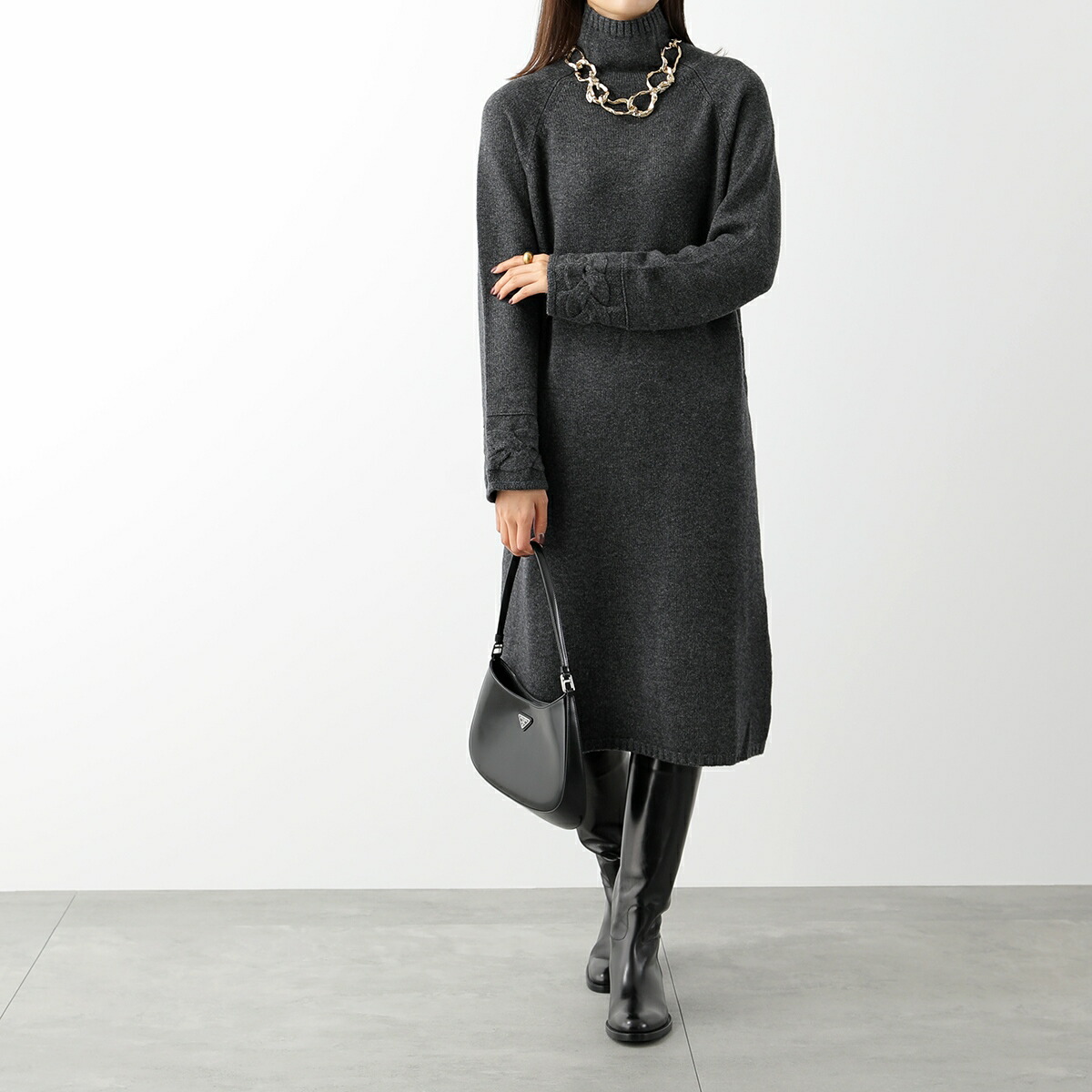 【楽天市場】S MAX MARA エス マックスマーラ ニット ワンピース LUCE レディース カシミヤ混ウール 長袖 タートルネック ハイ ...