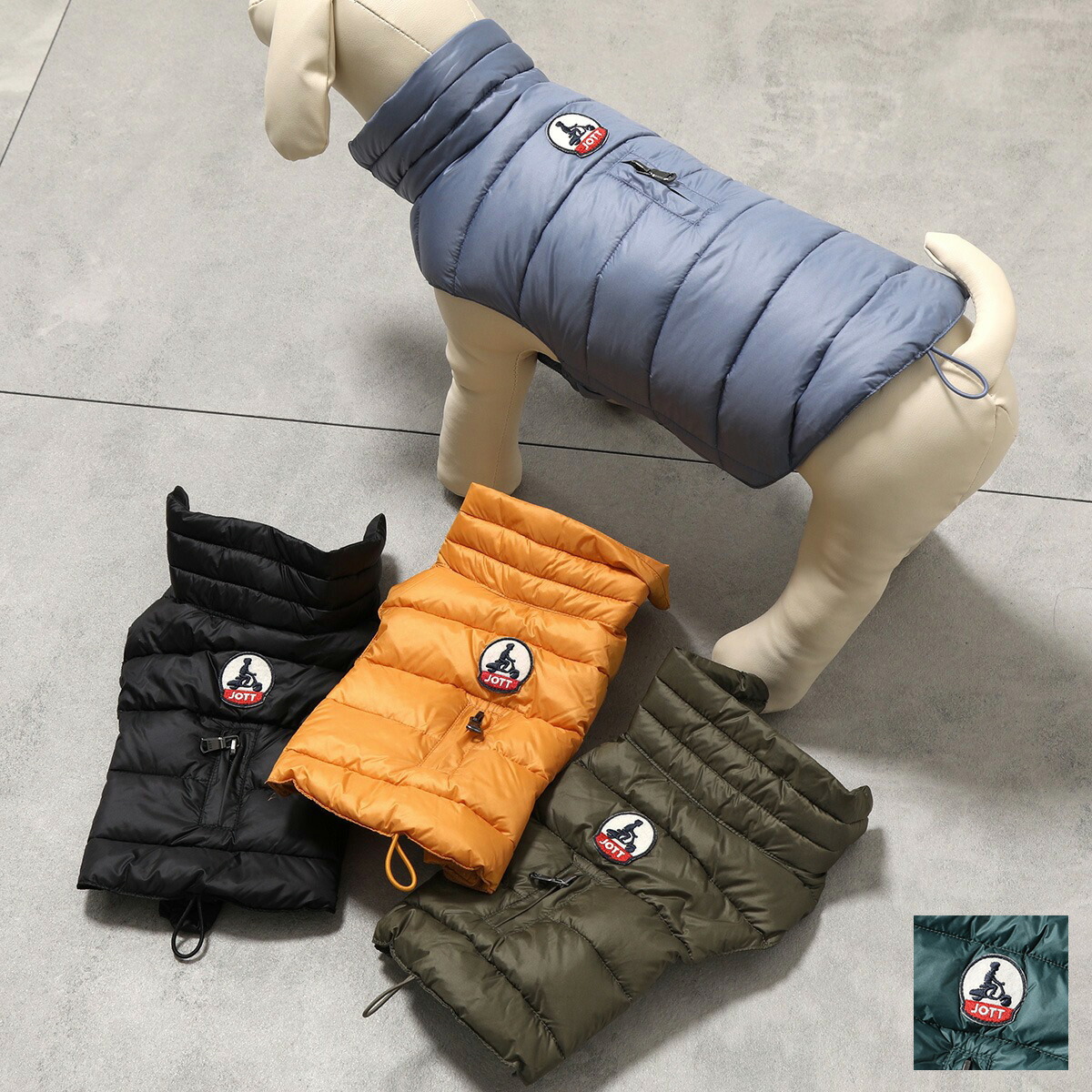 【楽天市場】JOTT ジョット ドッグ用 ダウンジャケット WOOP ペット用 dogs down jacket ロゴ ワッペン ケース付き ...