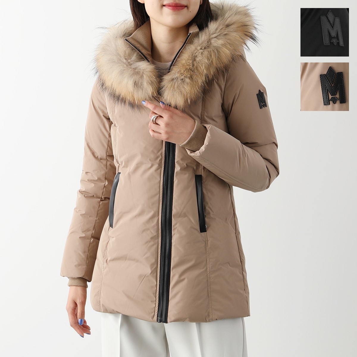 【楽天市場】MACKAGE KIDS マッカージュ キッズ ダウンジャケット LEELEE-F レディース ダウンコート フード付き ファー ...