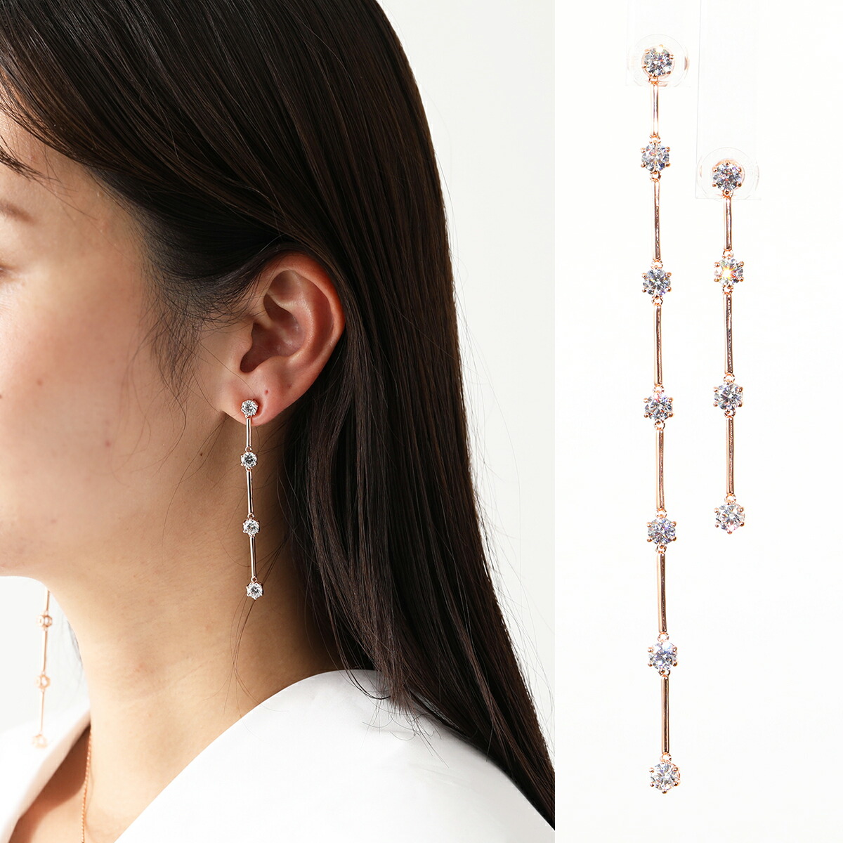 【楽天市場】SWAROVSKI スワロフスキー ピアス Constella コンステラ 5609707 レディース クリスタル アシンメトリー ...