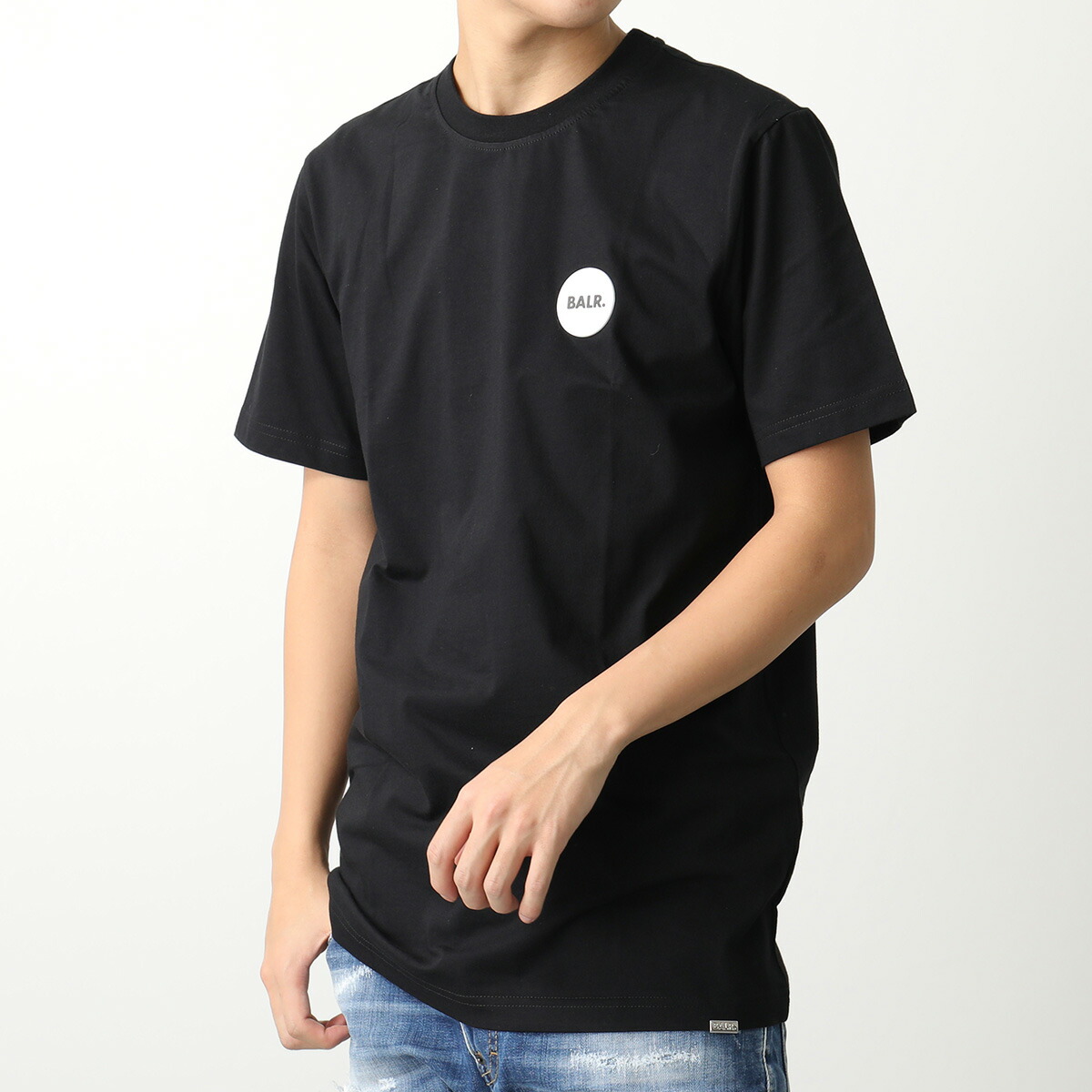 【楽天市場】BALR. ボーラー 半袖Tシャツ Olaf Straight Round Rubber Badge T-Shirt B1112.1184 メンズ コットン ロゴ ロゴT クルー ...