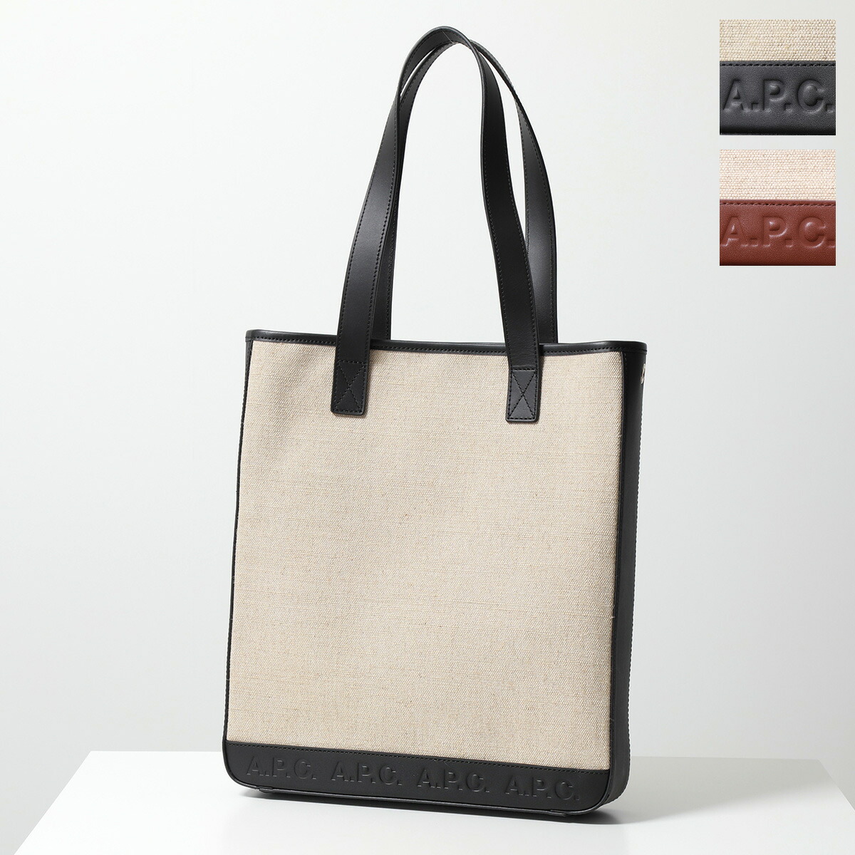 【楽天市場】APC A.P.C. アーペーセー トートバッグ tote helene LIADV F61754 レディース ジュートキャンバス ...