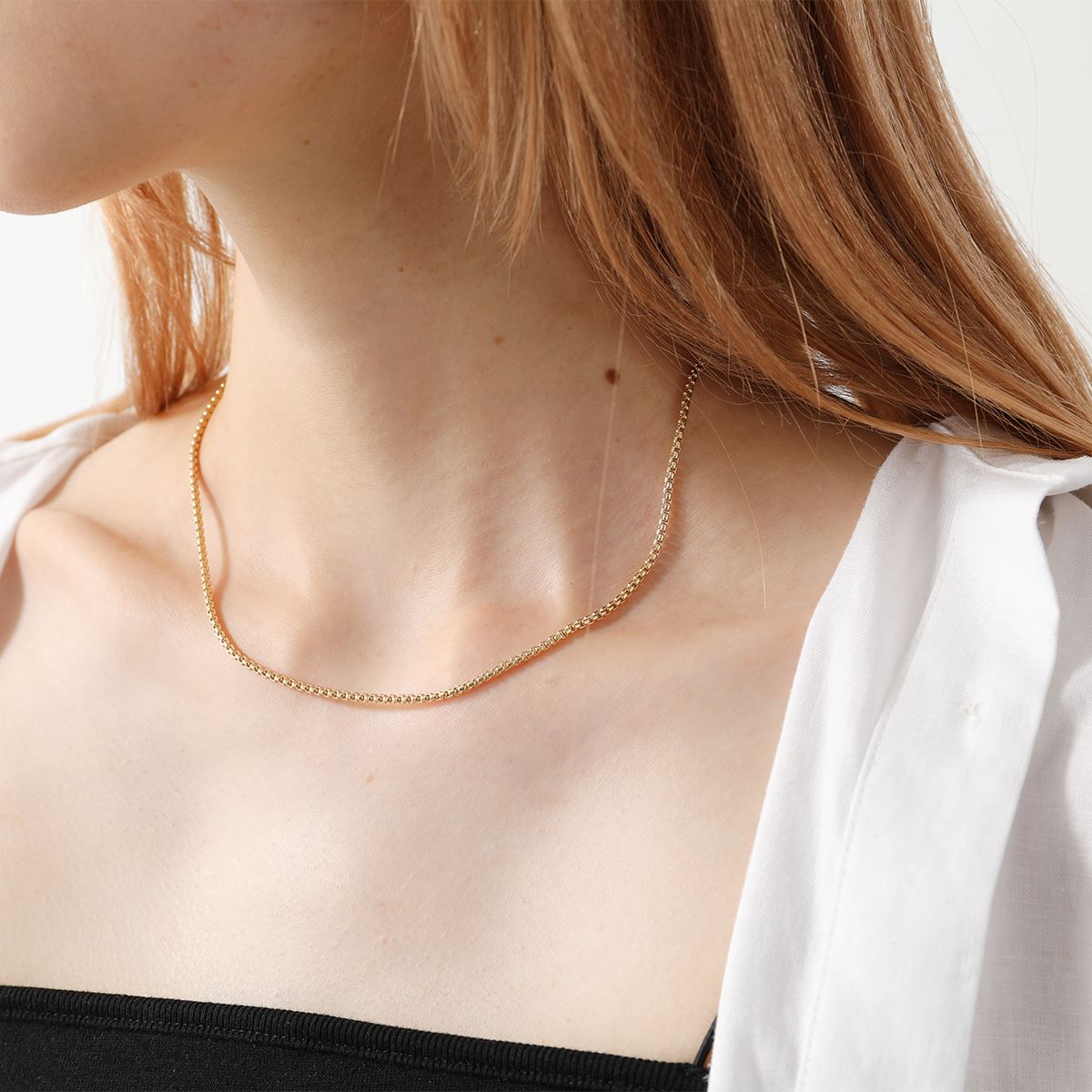 【楽天市場】LAURA LOMBARDI ローラロンバルディ ネックレス ESSEN BOX CHAIN エッセン ボックス チェーン ...