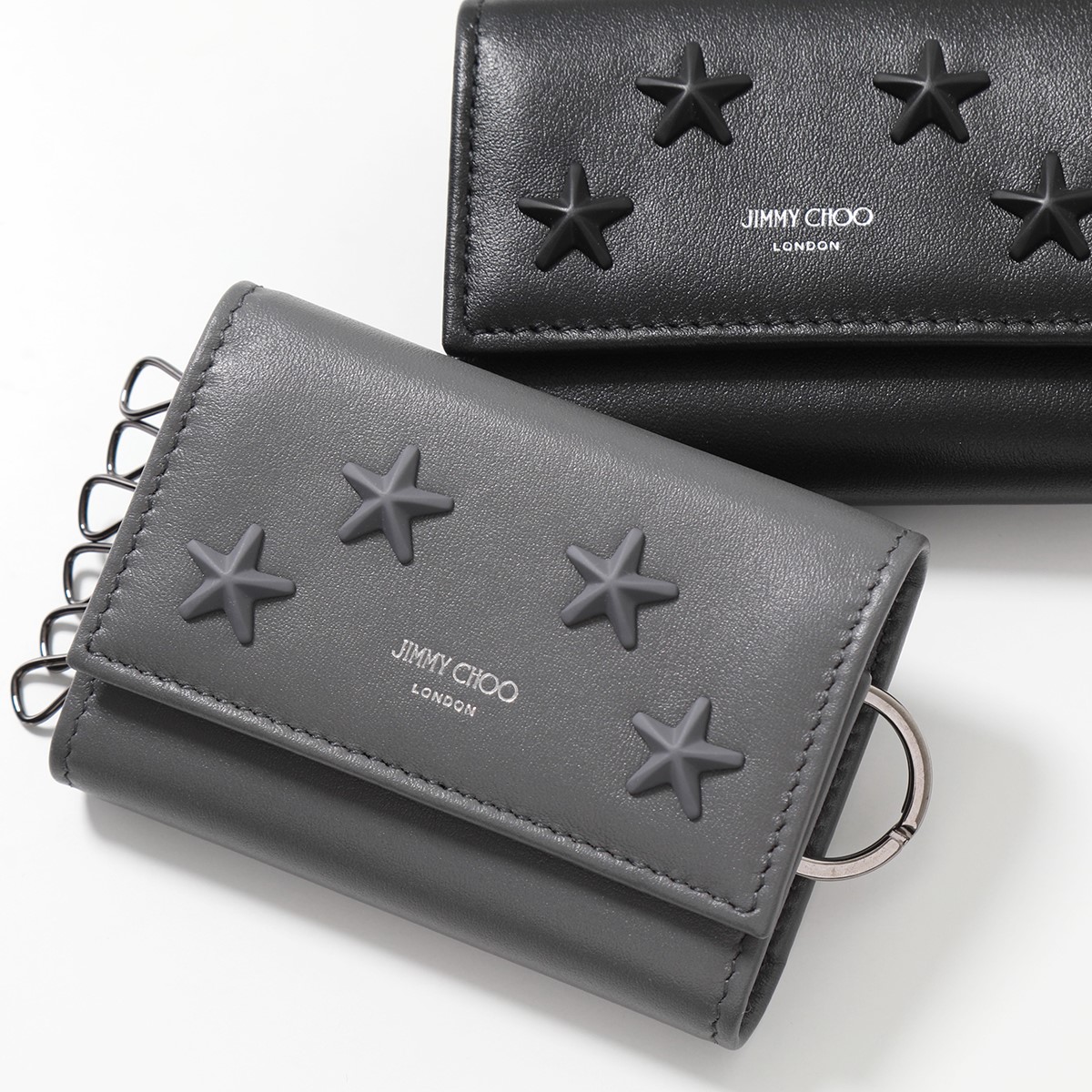 【楽天市場】Jimmy Choo ジミーチュウ キーケース HOWICK OAJ ホーウィック レディース レザー ロゴ スタースタッズ 6連 ...