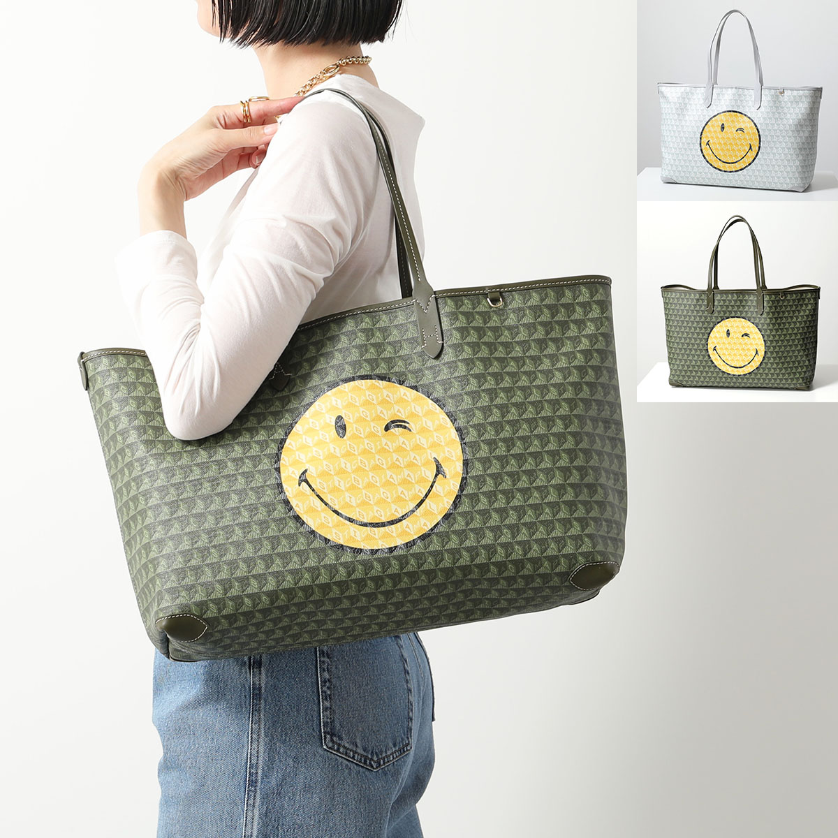 【楽天市場】ANYA HINDMARCH アニヤハインドマーチ トートバッグ I am a Plastic Bag Tote Wink ...