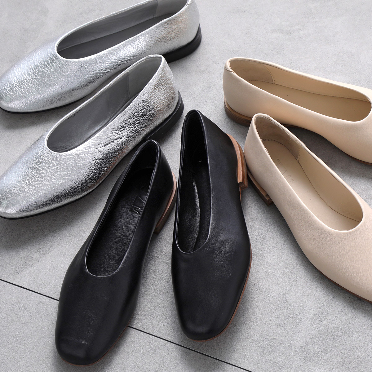 【楽天市場】JVAM ジェイヴィーエーエム パンプス LAUREL 31291 レディース レザー フラット バレエシューズ ラウンドトゥ 靴 シューズ カラー3色：インポートセレクトmusee