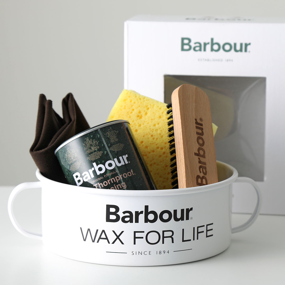 【楽天市場】Barbour バブアー ジャケット ケアキット UAC0264 LUXURY RE-WAX KIT メンズ クロス ワックス ...