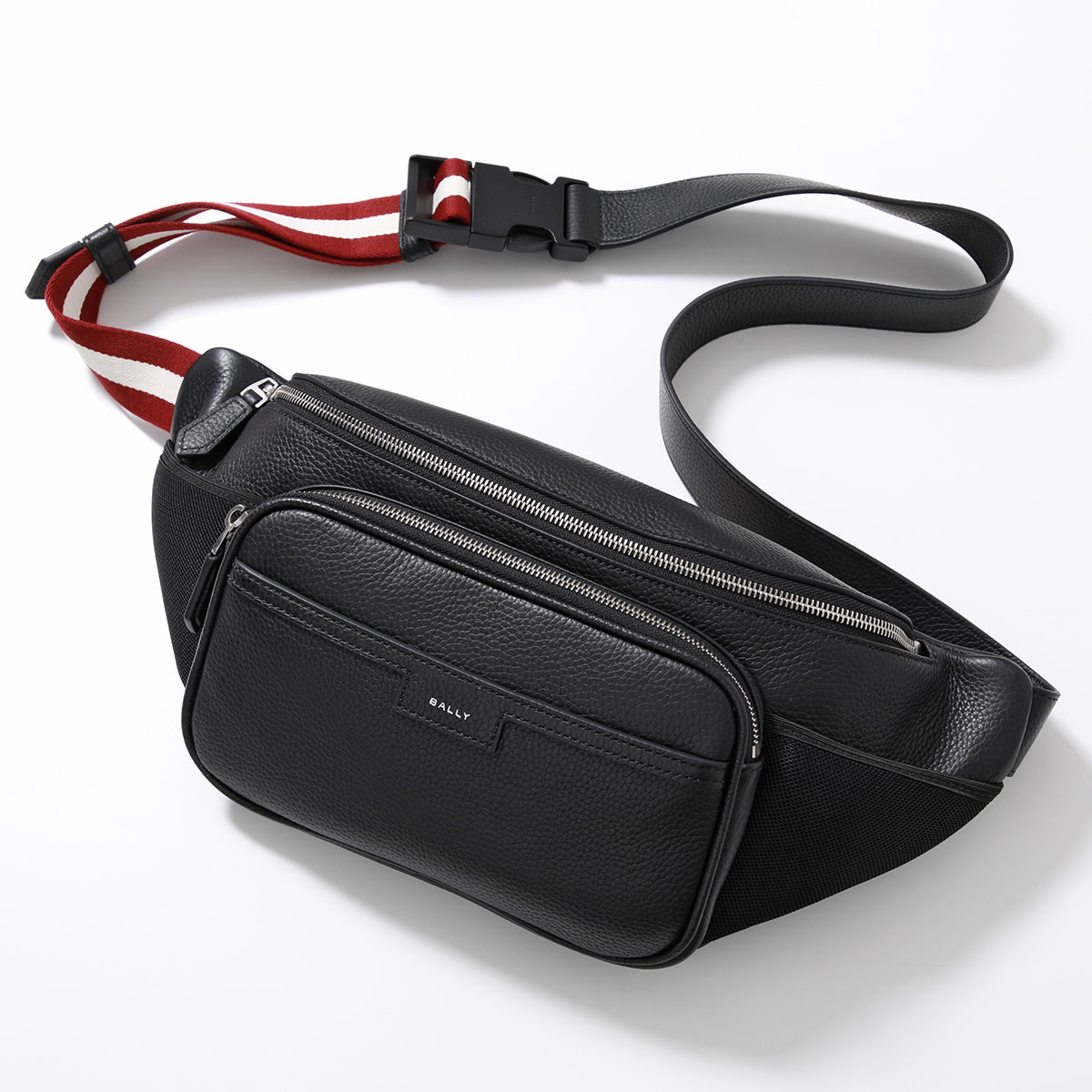 【楽天市場】BALLY バリー ボディバッグ CODE BELT BAG MAS01W VT397 メンズ ベルトバッグ クロスボディ レザー ストライプ ロゴ 鞄 U901P/BLACK ...