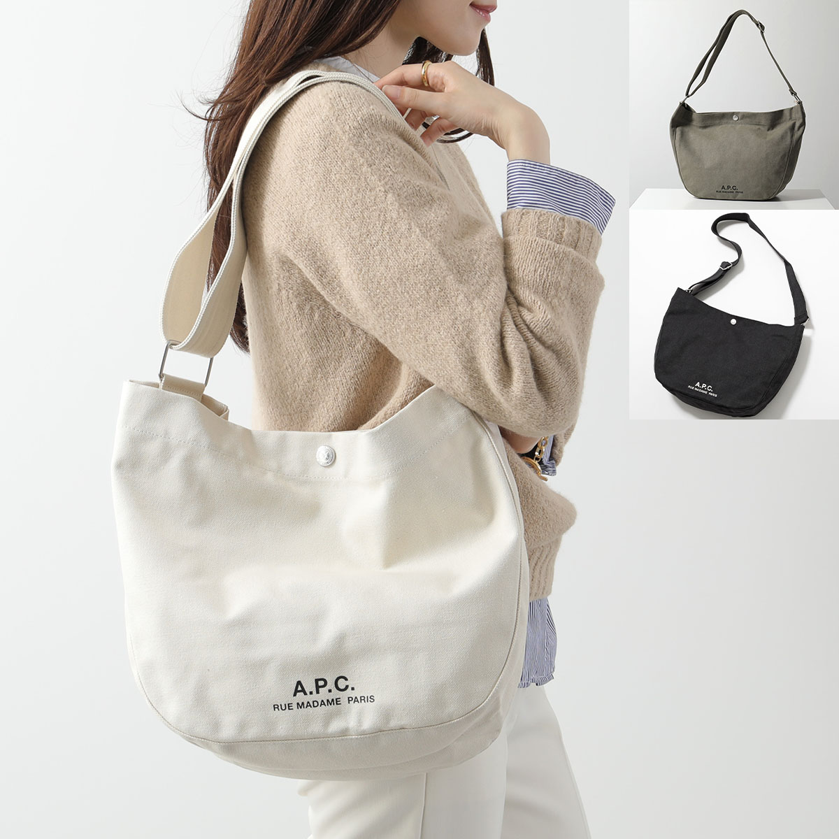 【楽天市場】APC A.P.C. アーペーセー ショルダーバッグ Besace Journal PSAJZ M61939 レディース トート ...