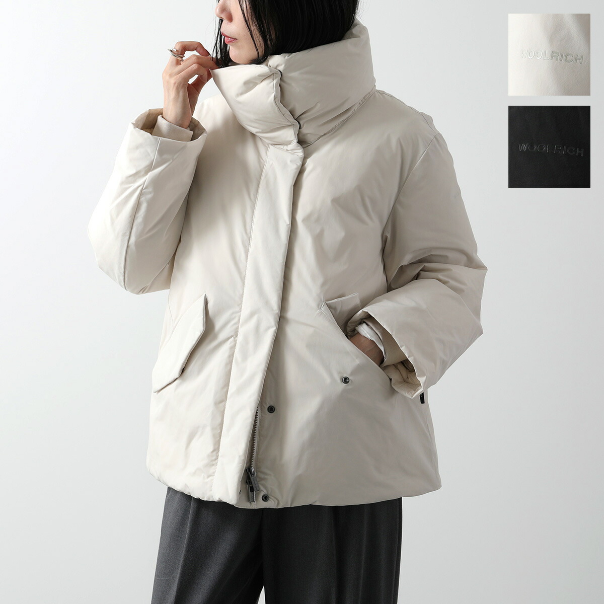 【楽天市場】WOOLRICH ウールリッチ ダウンジャケット LUXURY COCOON JACKET CFWWOU1029 FRUT3128 レディース スタンドカラー ショート丈 カラー2 ...