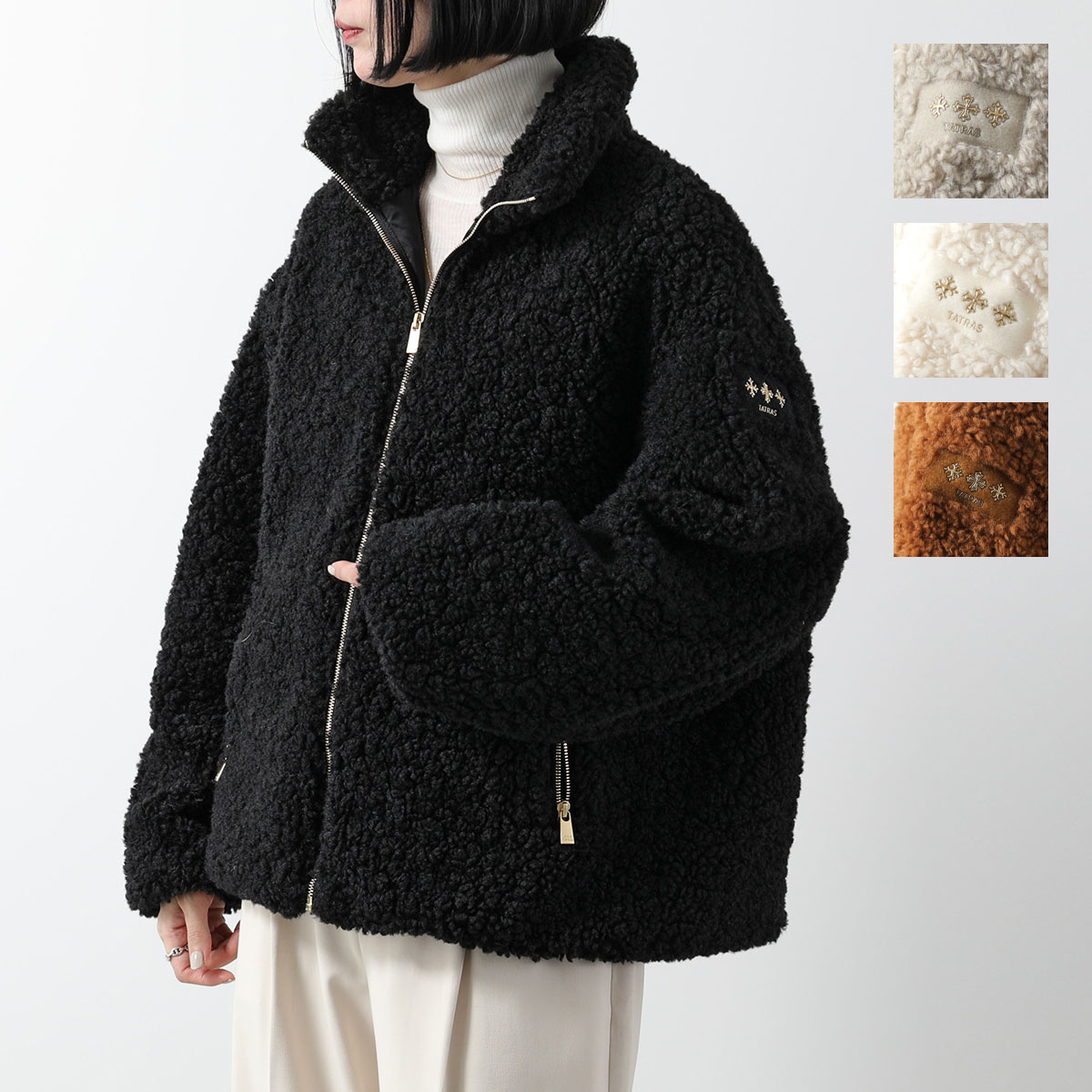 【楽天市場】TATRAS タトラス ボアジャケット LUELA ルエラ LTAT24A4970-L レディース ムートン スタンドカラー ...