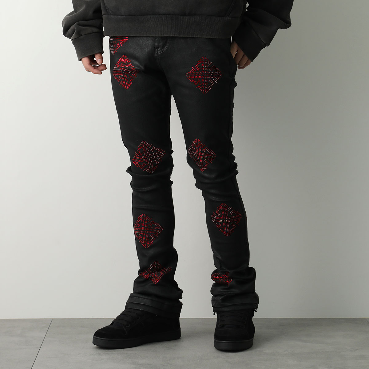 【楽天市場】GUAPI グアピ ジーンズ Obsidian Black Icon Embellished Denim V2 メンズ デニム ...