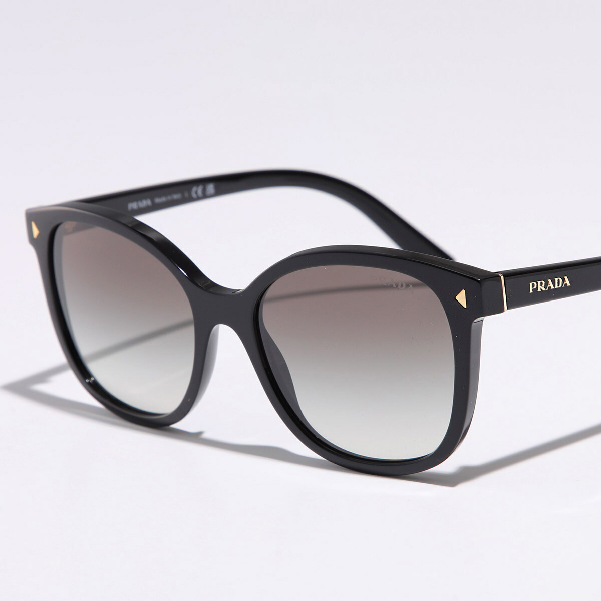 【楽天市場】PRADA プラダ サングラス SPR 22Z レディース ウェリントン型 セルフレーム フルリム ロゴ アイウェア 1AB ...