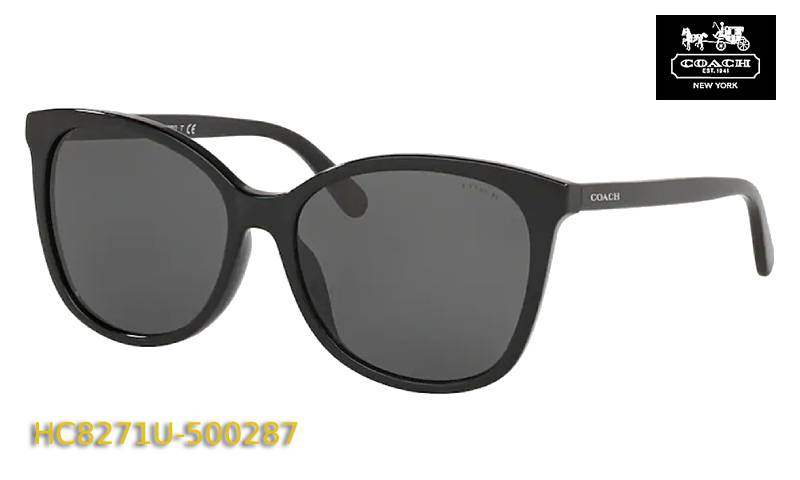 【楽天市場】【COACH】コーチ サングラス HC8271U-500287 （度入り対応/フィット調整対応 送料無料！ビッグサングラス系 ...