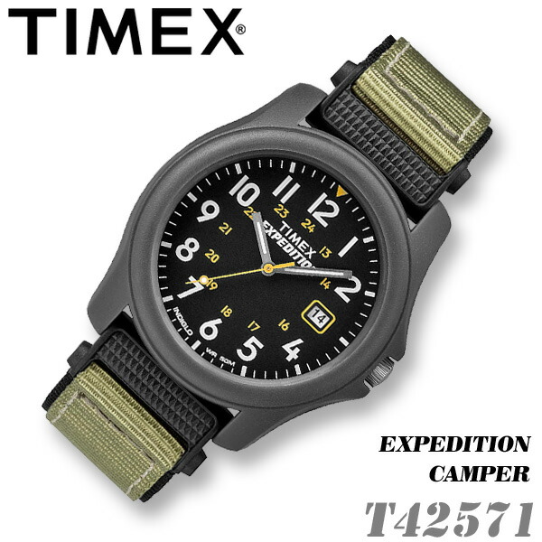 【楽天市場】【男性用】TIMEX T42571 タイメックス エクスペディション キャンパー EXPEDITION CAMPER 39MM ...