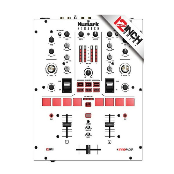 【楽天市場】12inch SKINZ / Numark Scratch Skinz （ホワイト・ブラック) 【Scratch用スキン】夏休 ...