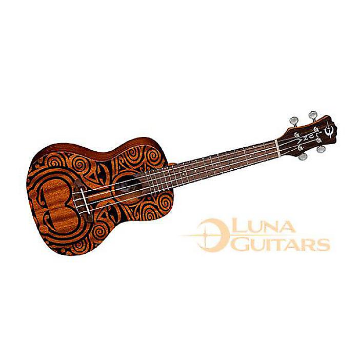 【楽天市場】LUNA GUITARS ( ルナギターズ ) / Uke Tribal Mahogany Concert夏休みセール ...