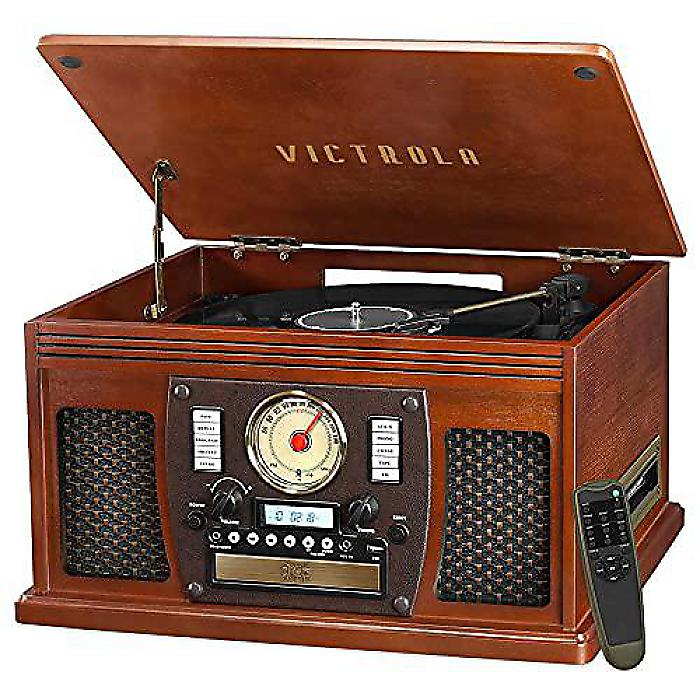 【楽天市場】Victrola 8-in-1 Bluetooth Record Player(ビクトロラ) マルチメディアセンター ステレオ ...
