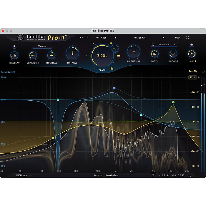 【楽天市場】FabFilter(ファブフィルター ) / Pro-R 2 通常版 / リバーブ・プラグイン【メール納品】【BFS】ブラック ...