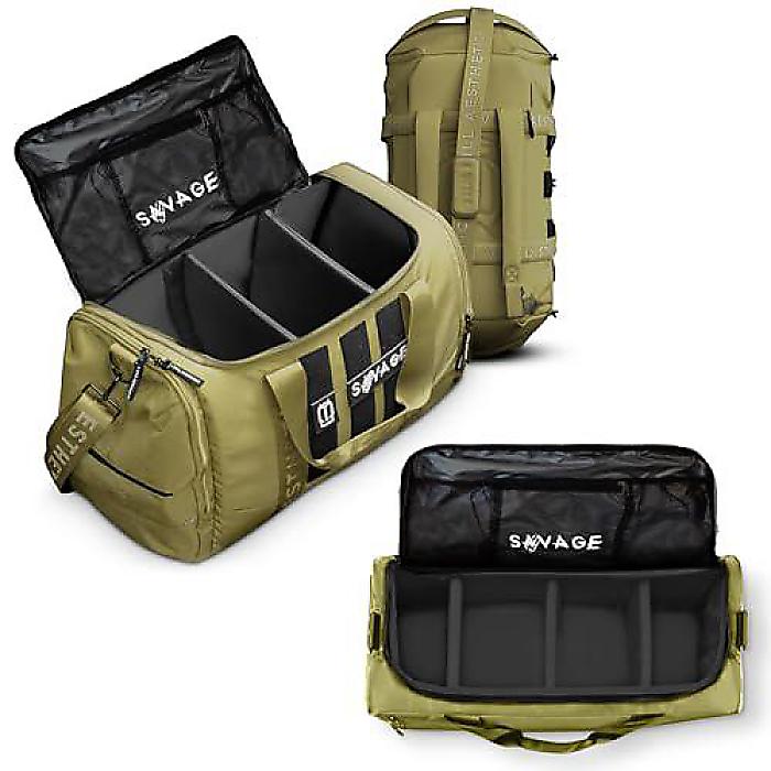【楽天市場】Premium Large 51L Gym Duffel Bag Backpack + 3 Removable Organizer ...