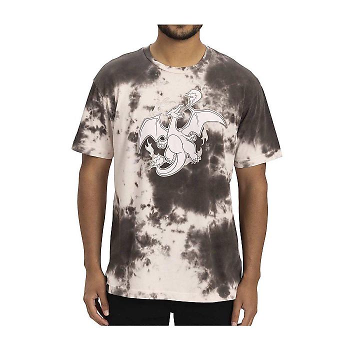 【楽天市場】Pokemon Center(ポケモンセンター) / リザードン グレー＆クリーム タイダイ リラックスフィット クルーネック T ...